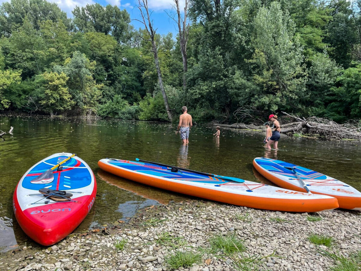 Water sports and swimming points - Kamp David